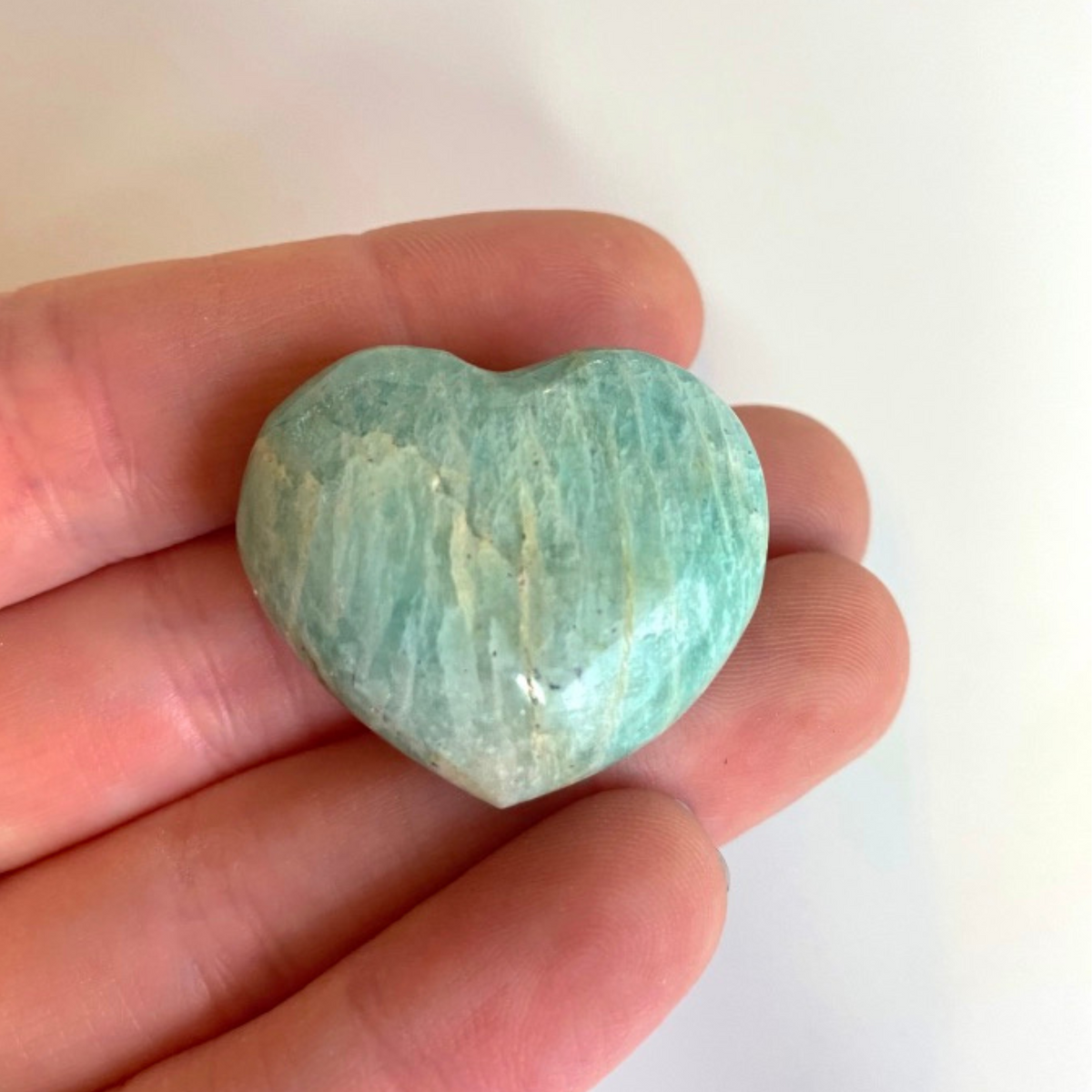 Amazonite Heart – Crystal Cave and Serenity