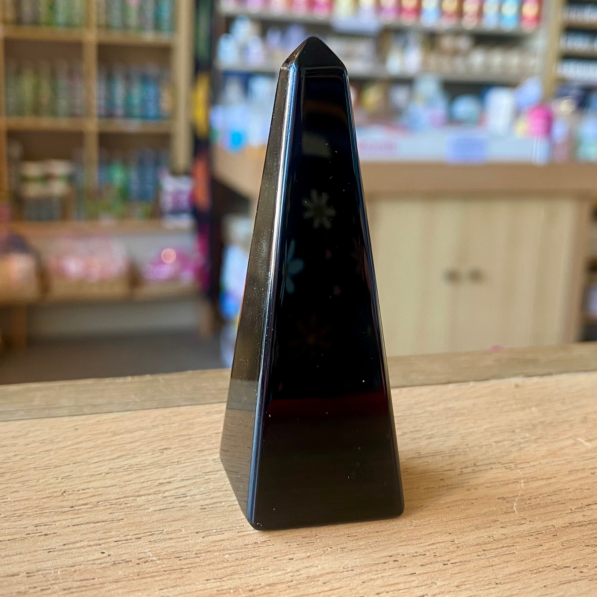 Black Obsidian Obelisk – Crystal Cave and Serenity