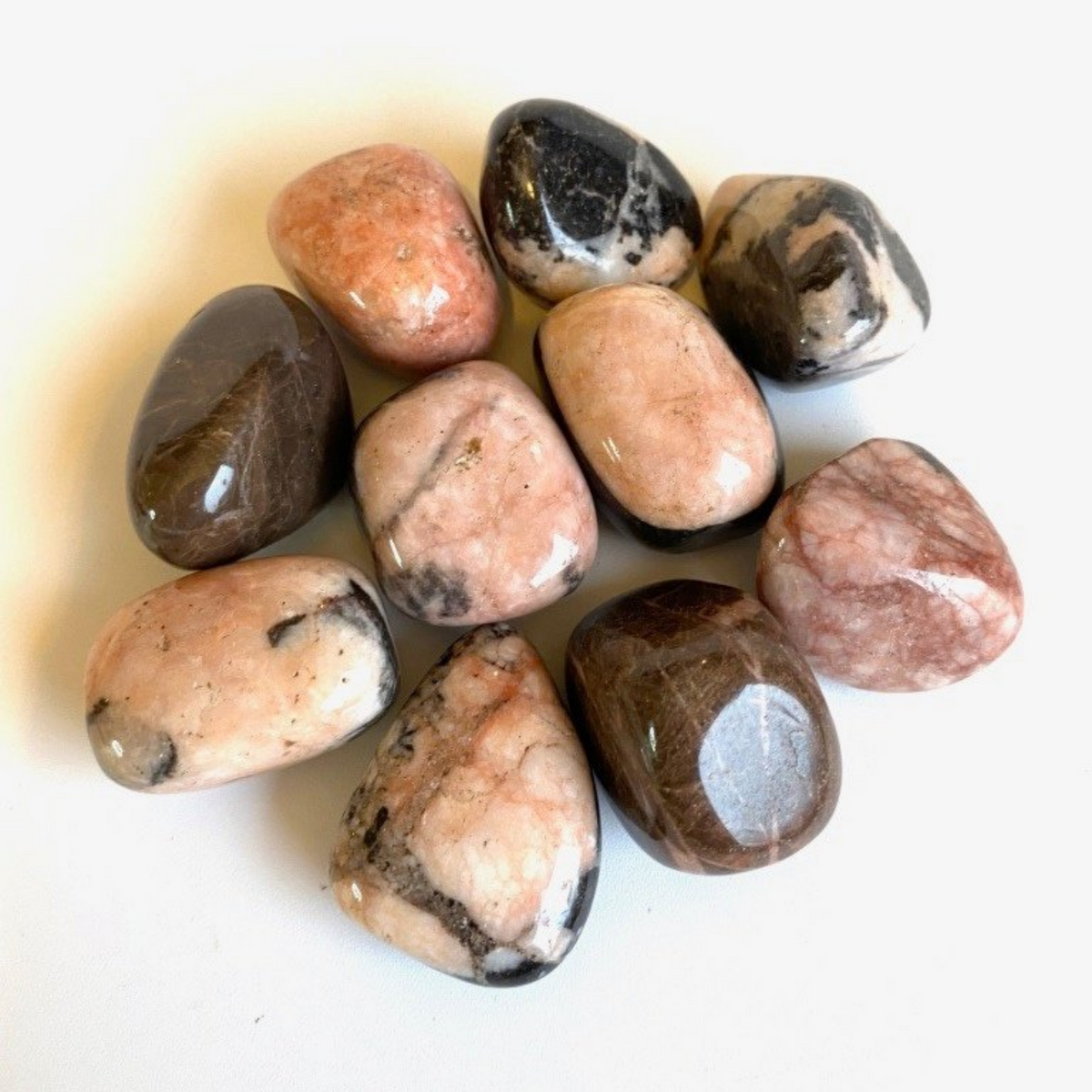 Flamingo Jasper Tumbled Stone – Crystal Cave and Serenity